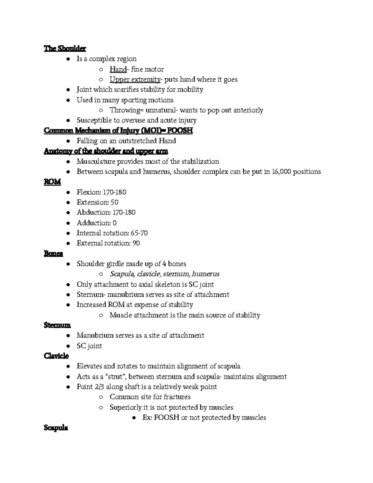 Sports Medicine Notes at Jessica Fischer blog