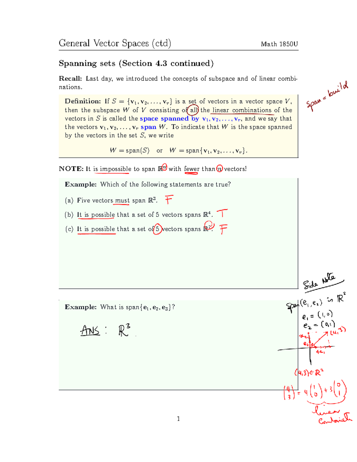 Lecture 12-completed note-DB - General Vector Spaces (ctd) Math 1850U ...