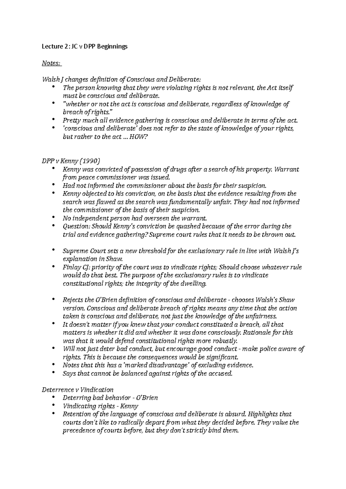 Lecture 2 JC v DPP Beginnings - Lecture 2: JC v DPP Beginnings Notes ...