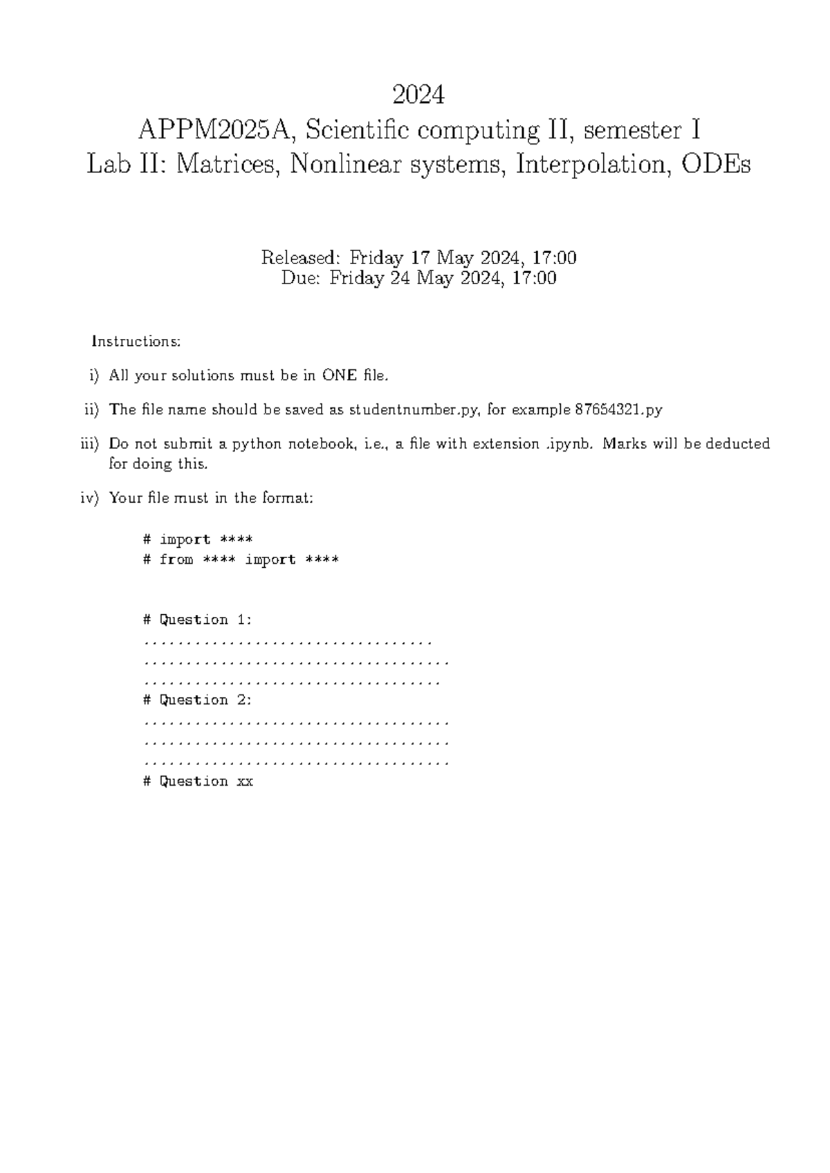 Lab2-1 - Extra tutorials from internet sources - 2024 APPM2025A ...