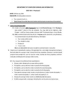 EBCS1514 - UFS UV - Statistics - Studocu