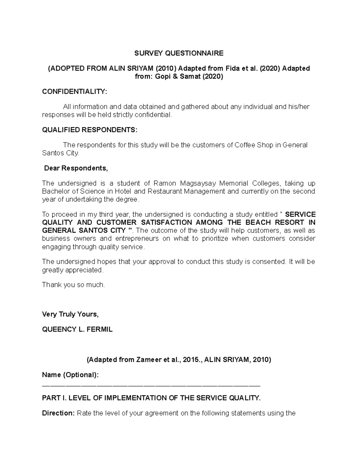 Copy of Service Quality AND Customer Satisfaction AT Coffee SHOP IN ...