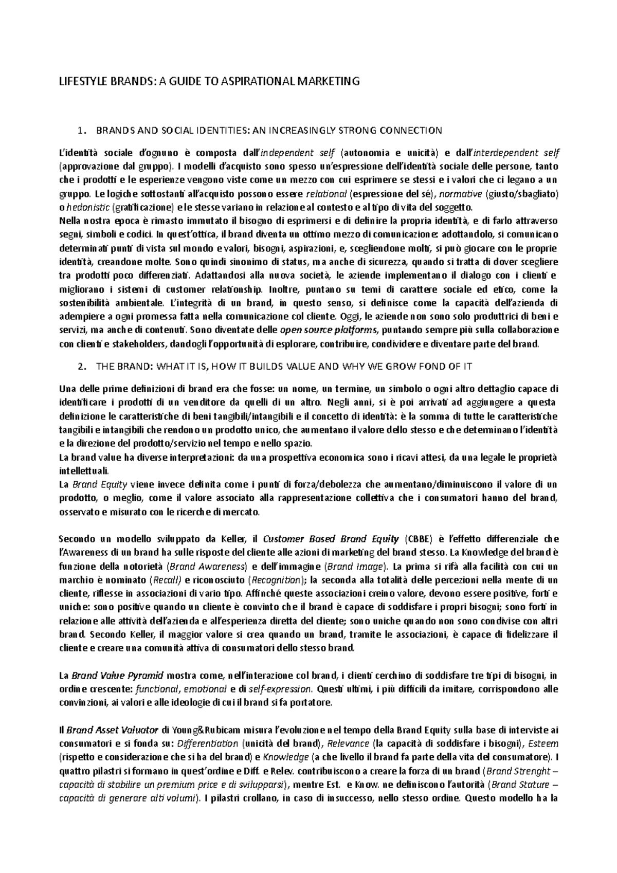 Lifestyle Brands: A Guide To Aspirational Marketing - LIFESTYLE BRANDS ...