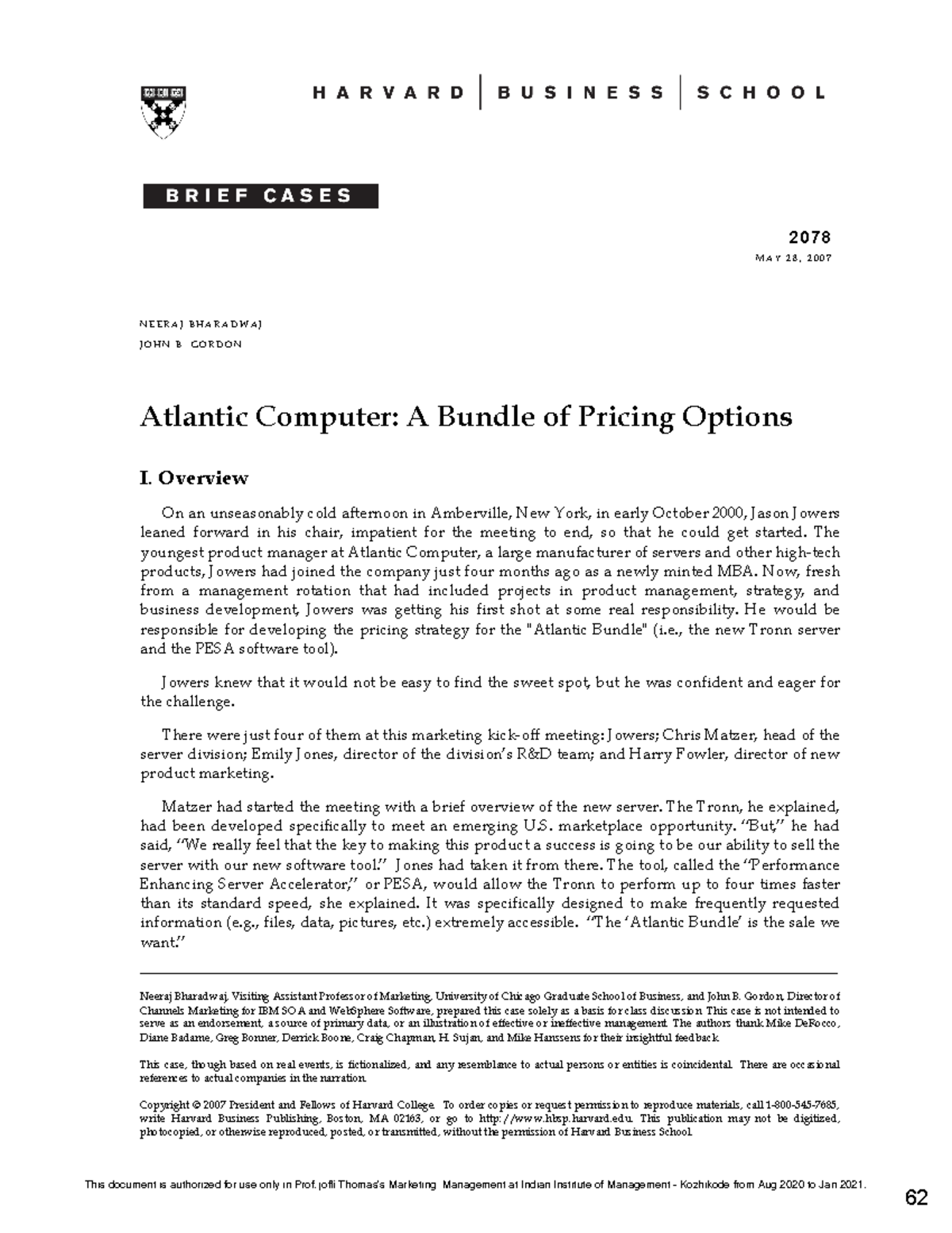 Atlantic Computers - - Studocu