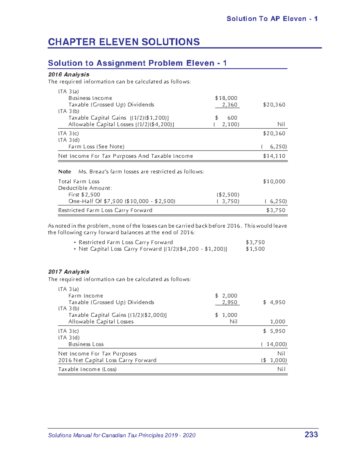 Solution 11 - 21 (2019 ) - CHAPTER ELEVEN SOLUTIONS Solution to ...