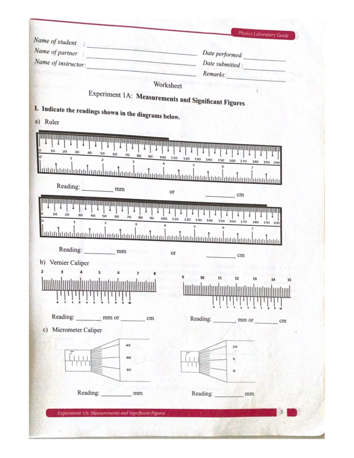 Name-of-student - answer sheet - Physics 1 - Studocu