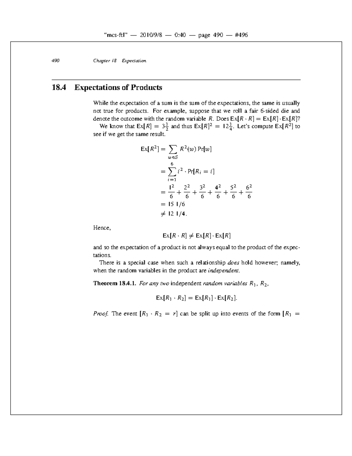 Mathematics For Computer Science 100 490 Chapter 18 Expectation 18 mathematics-for-computer-science-100-490-chapter-18-expectation-18