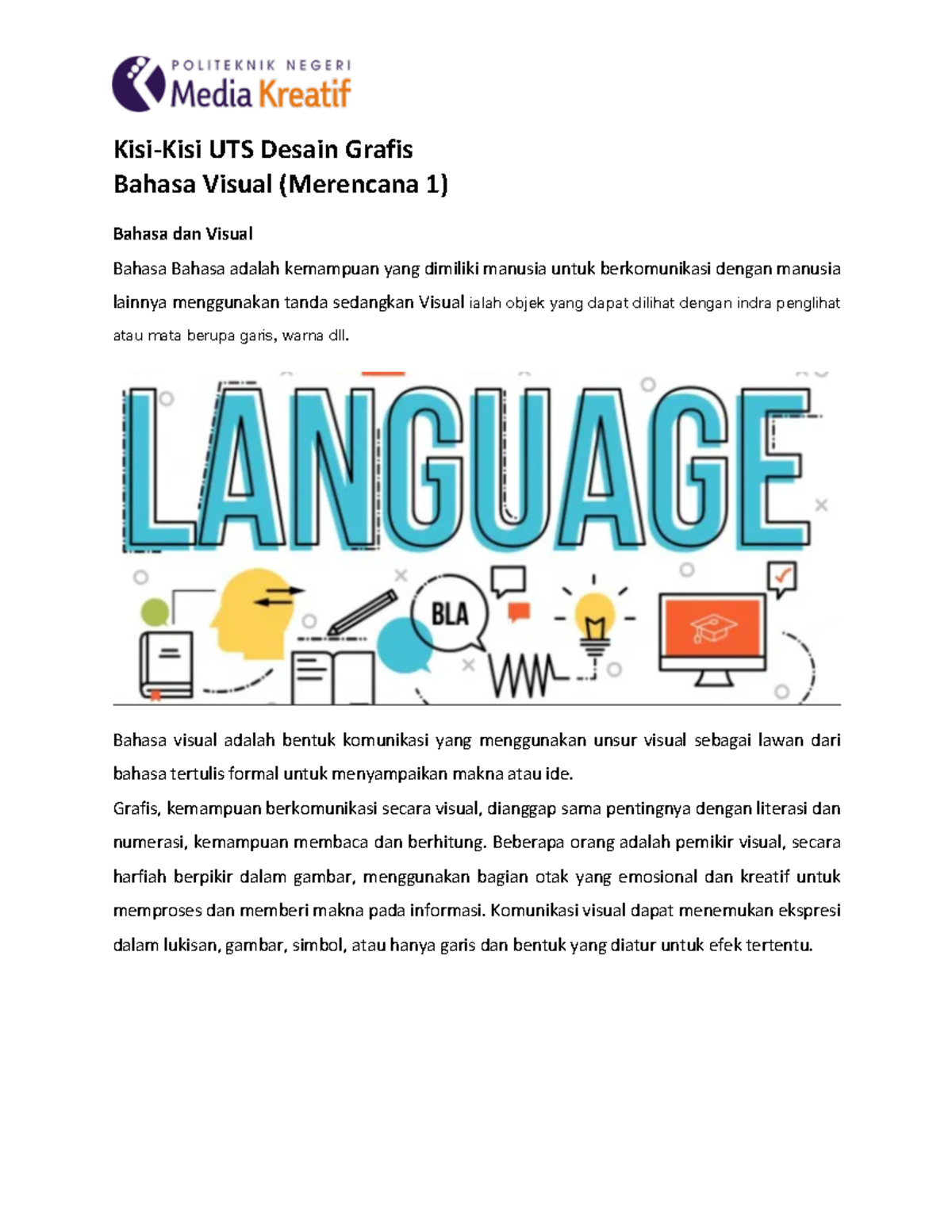 Kisi-kisi UTS bahasa visual - Kisi-Kisi UTS Desain Grafis Bahasa Visual ...