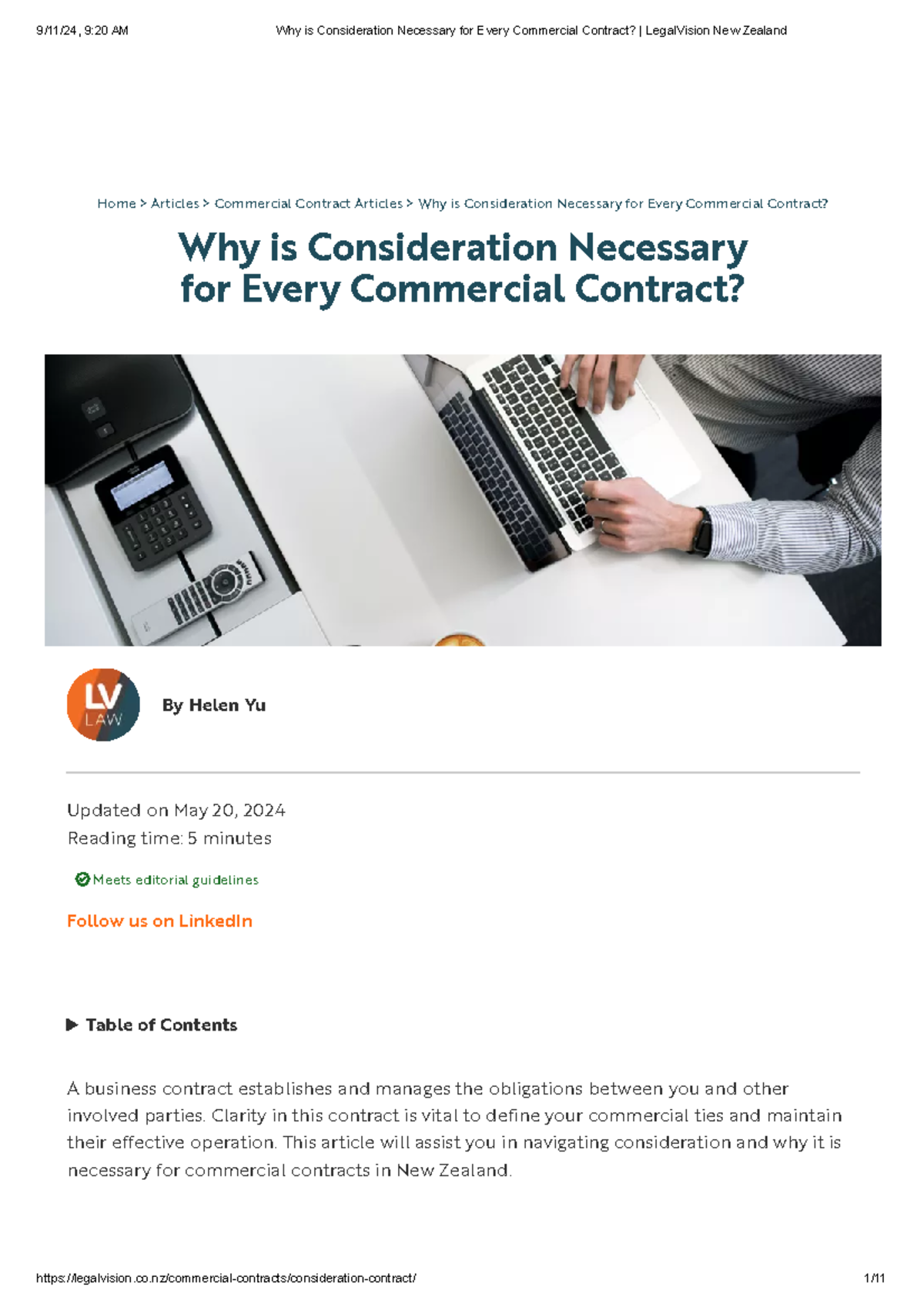 Why is Consideration Necessary for Every Commercial Contract Legal ...