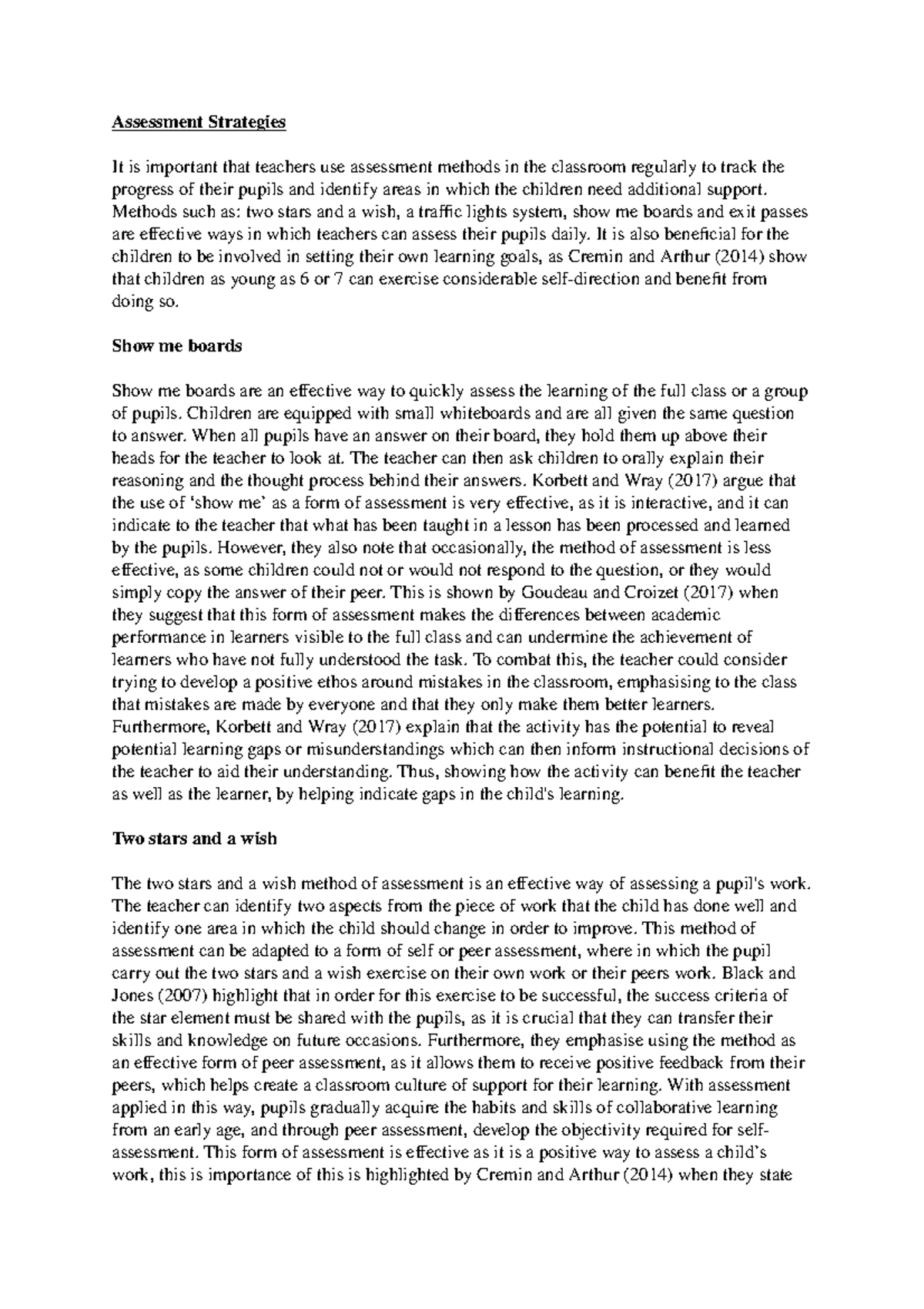 Assessment Strategies - X9278 - Strath - Studocu