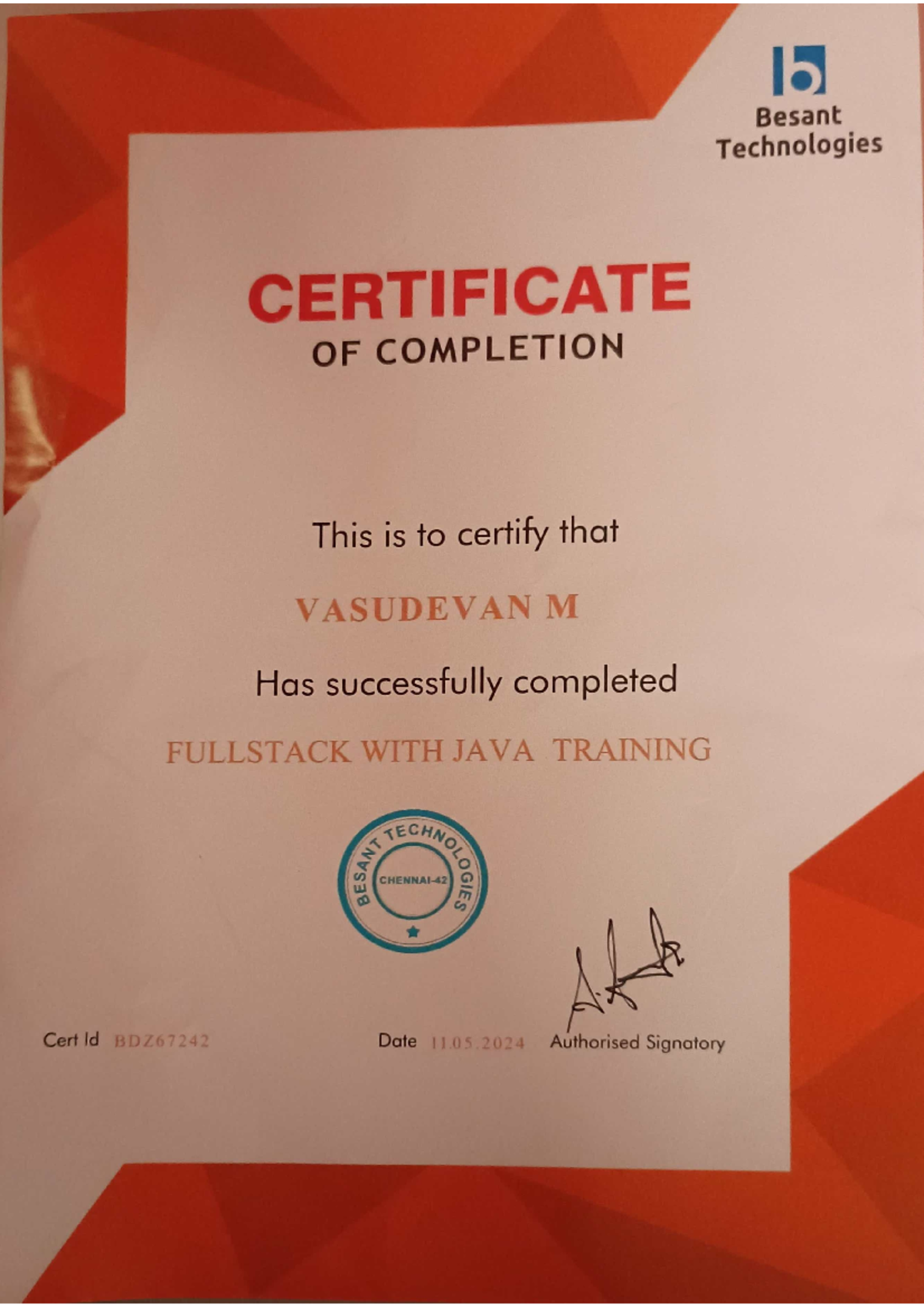 Vasudevan - I want to prepare java interview so I need this - Electronics & Communication - Studocu