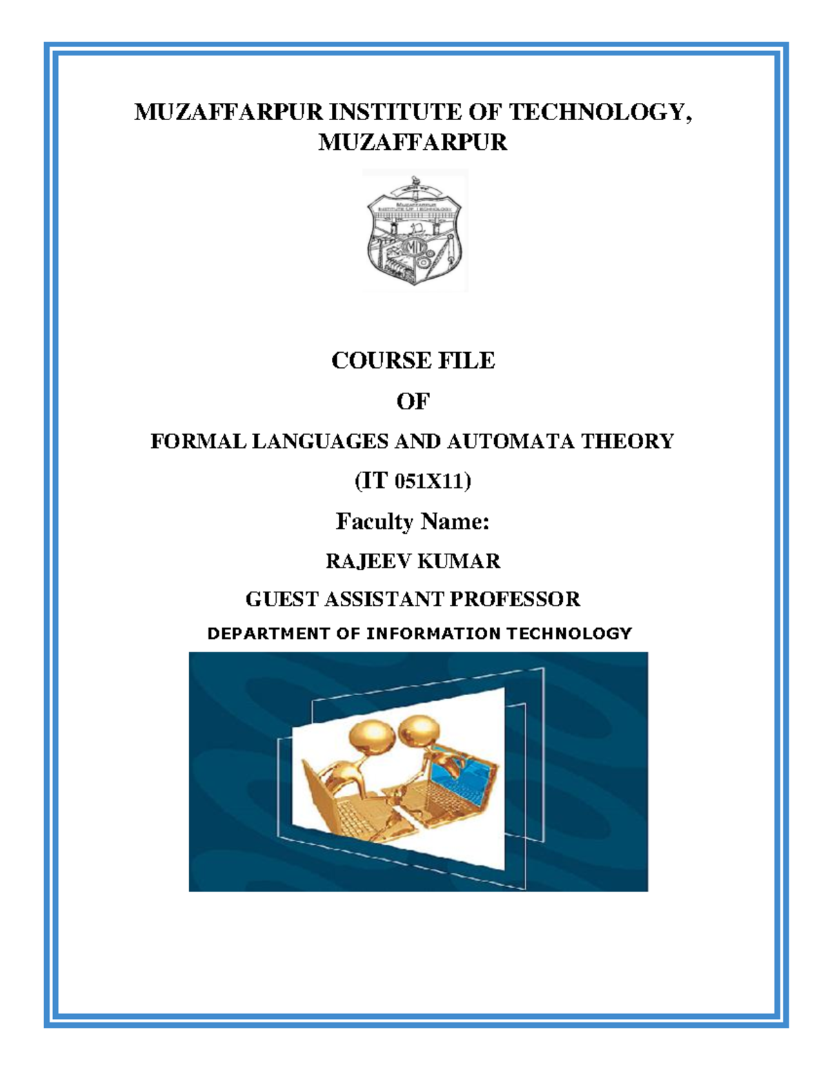 FLAT- Course-FILE - Flat Cource - MUZAFFARPUR INSTITUTE OF TECHNOLOGY ...