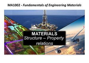 4-Structure of Materials - Overview of Materials Structures (1 ...