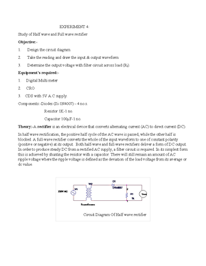 Experiment 3 - thanks - EXPERIMENT 3 : Verification of Norton’s Theorem ...