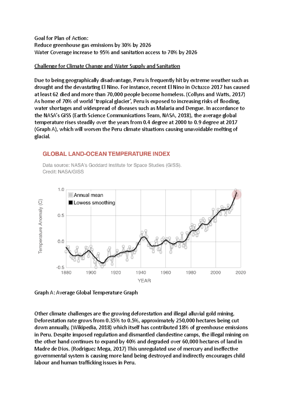 GIP plan with references - Goal for Plan of Action: Reduce greenhouse ...