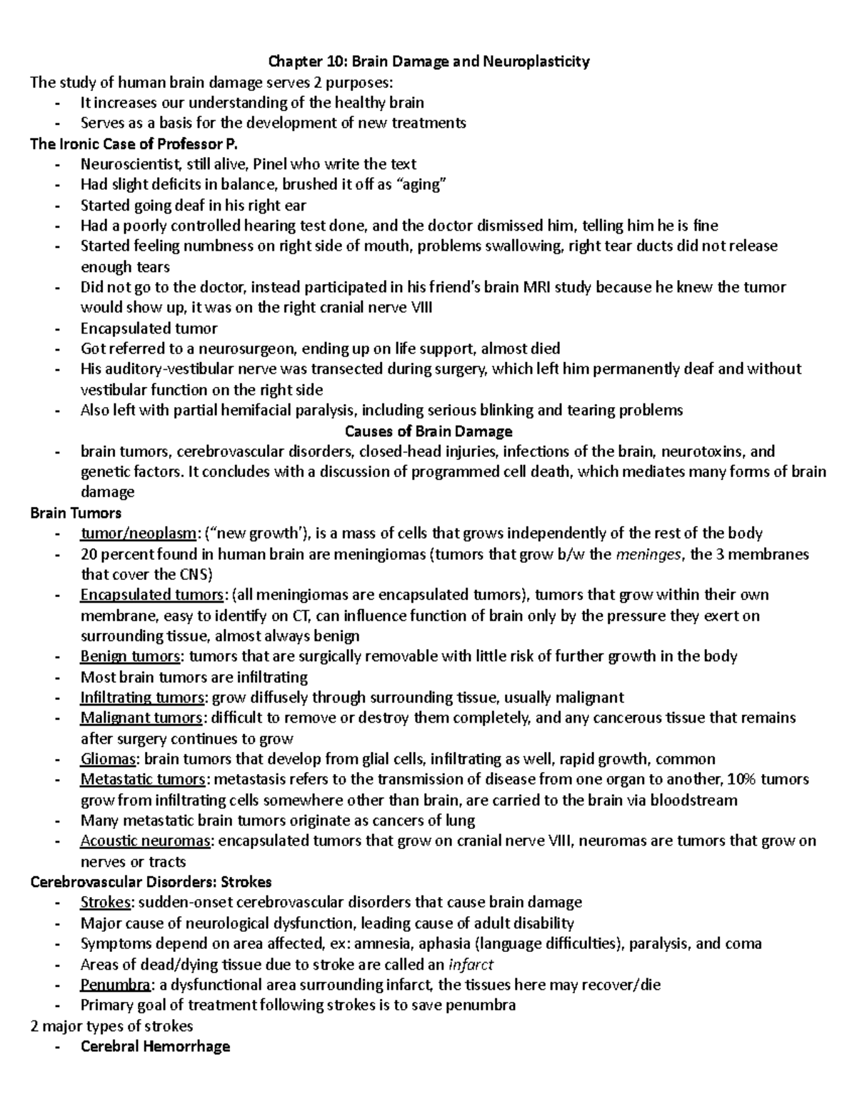 Chapter 10 notes - 46-256 - U of W - Studocu