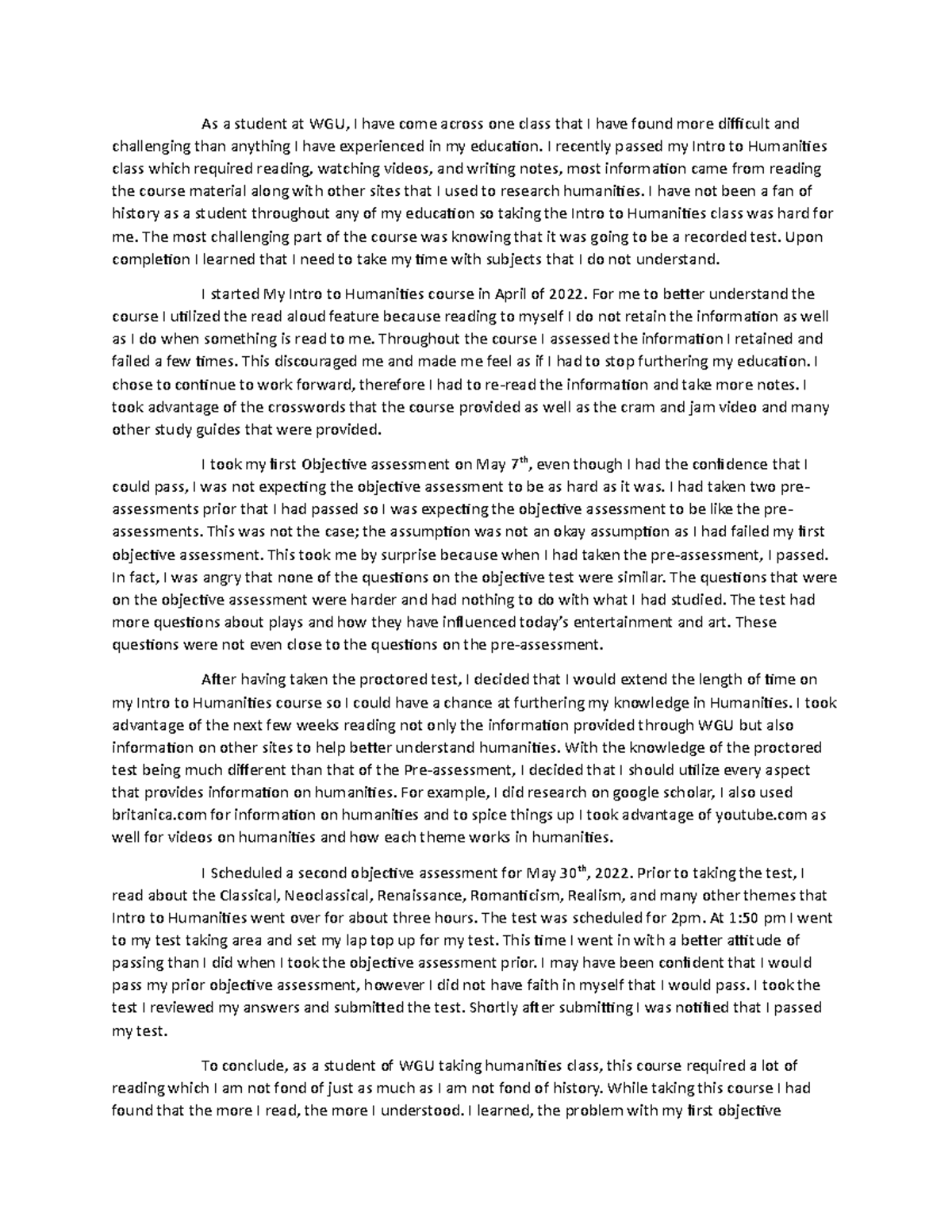 English Comp task 1 - This essay provides information of a literature ...