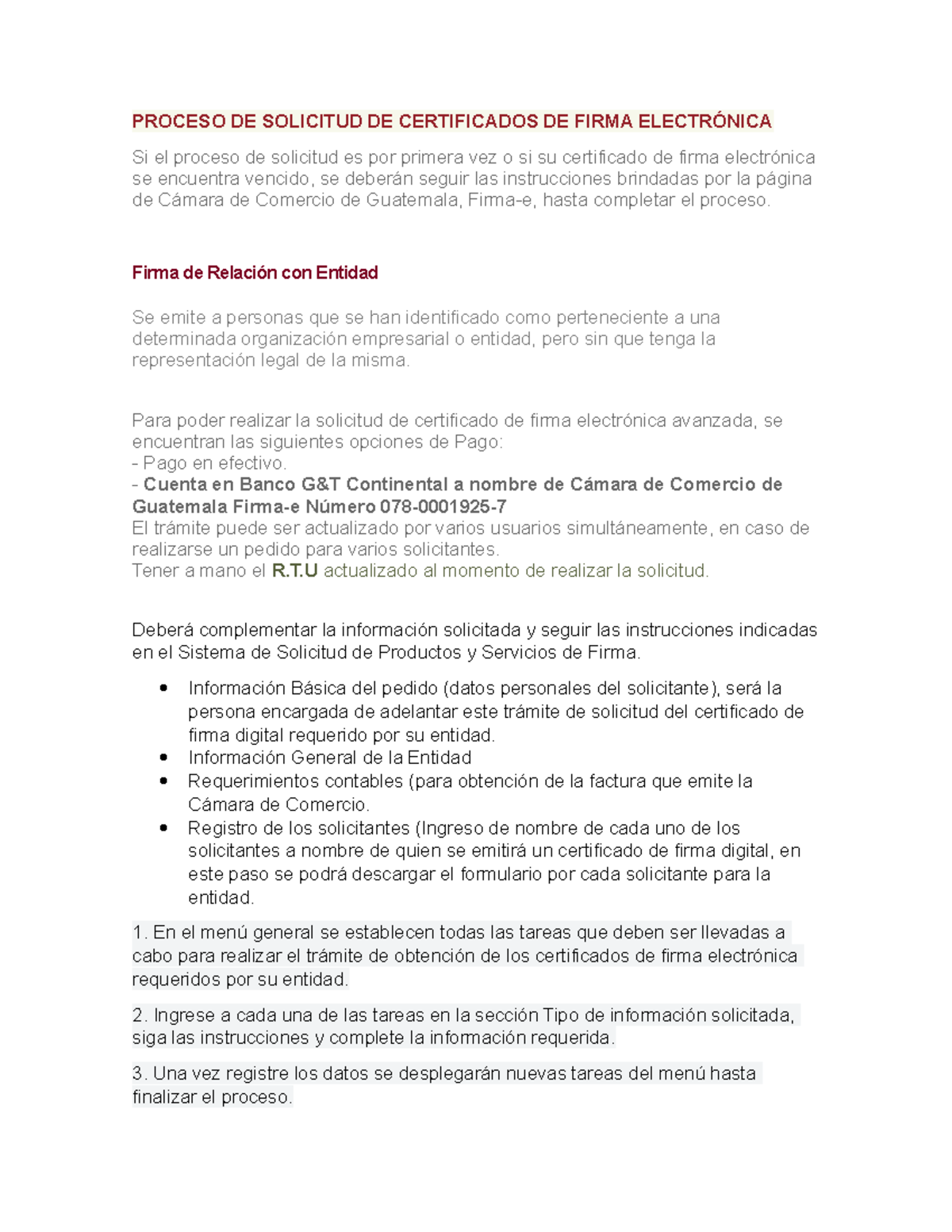 Firma electronica - PROCESO DE SOLICITUD DE CERTIFICADOS DE FIRMA ...
