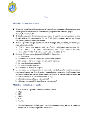 Clase 1-2 Química - EL ÁTOMO - Apuntes química 7/3/ Clase 1: EL ÁTOMO ...