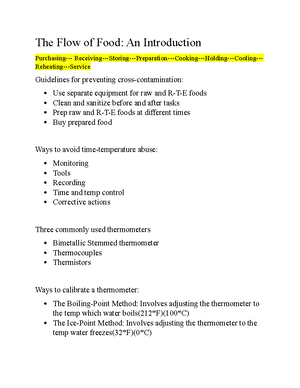 Serv Safe- The safe food handler - SERV Safe- The Safe Food Handler ...