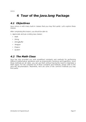 Part Nine Introduction to Programming 2 - 9 Threads 9 Objectives You've ...