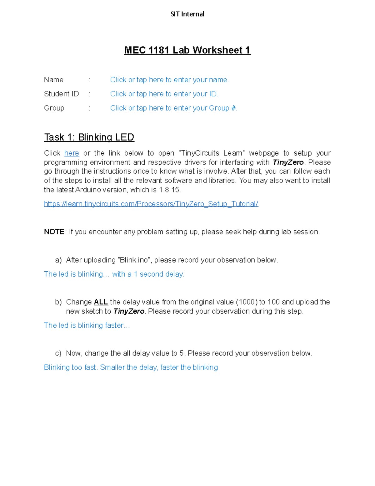 Lab1 Worksheet Prp - MEC 1181 Lab Worksheet 1 Name : Click or tap here ...