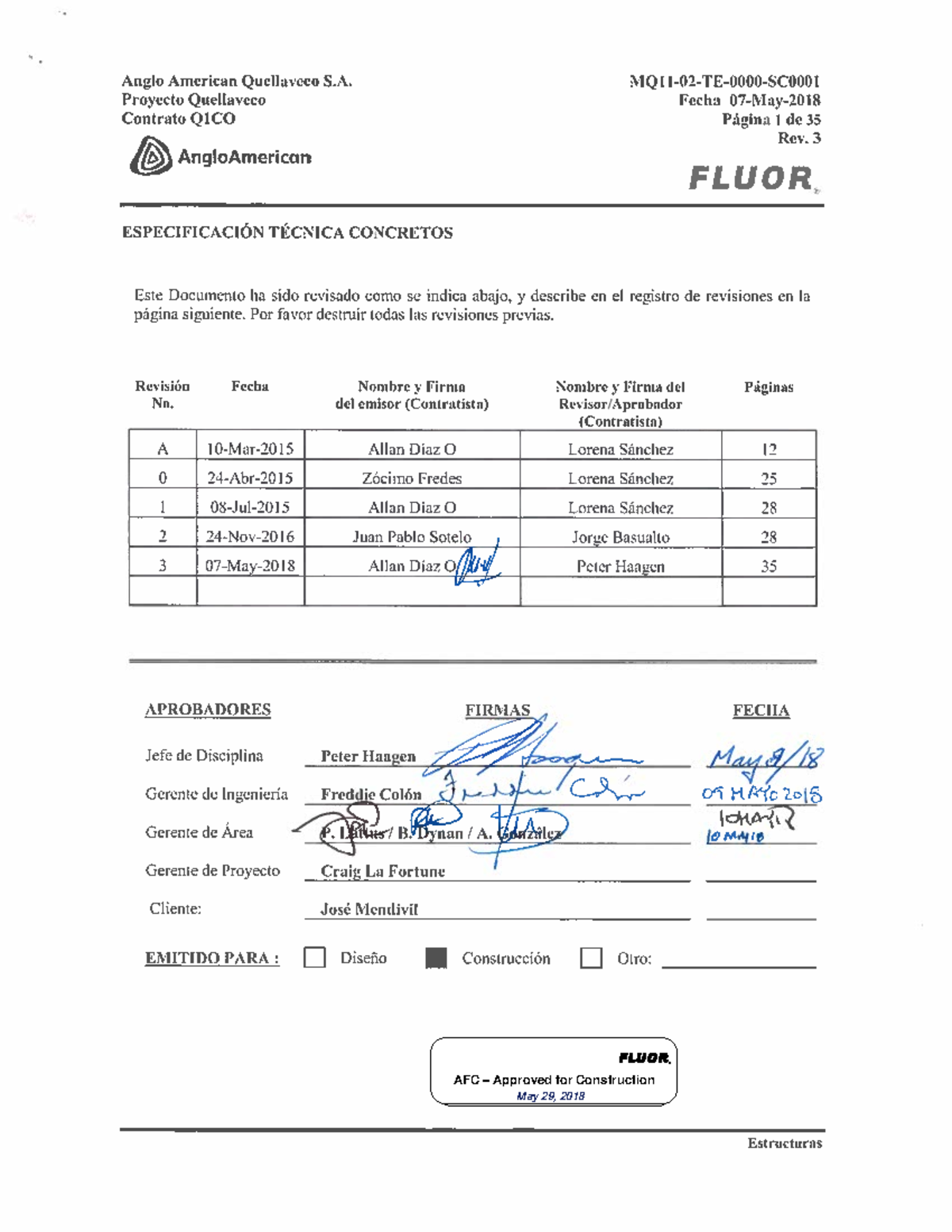 MQ11-02-TE-0000-SC0001 3 - IFA – Issued for Approval ® May 11, 2018 IFC ...