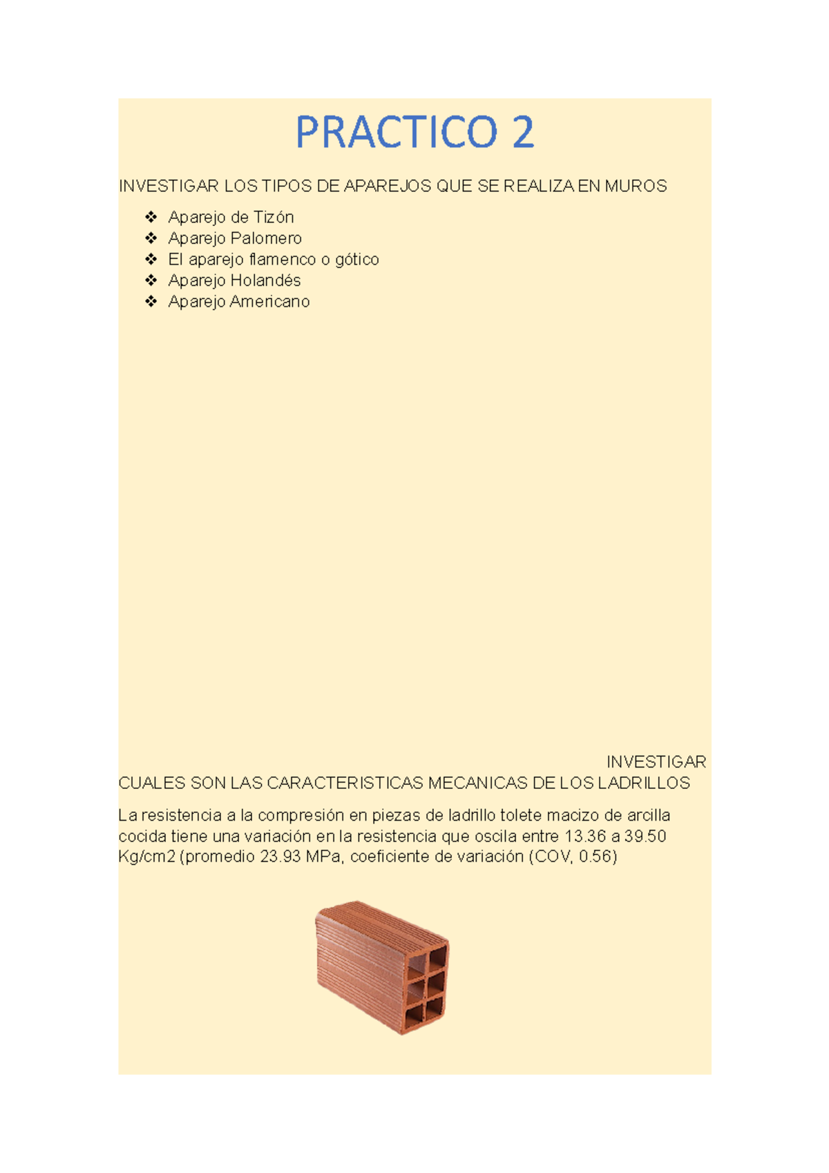 Practico 2 Procesos Constructivos II Moises - PRACTICO 2 INVESTIGAR LOS ...