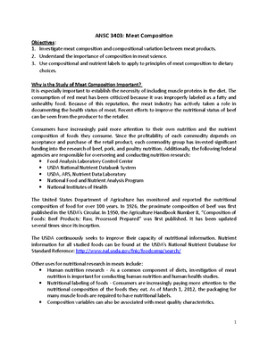 ANSC 3403 Anatomy Lab Handout Fall 2020 - ANSC 3403 Laboratory: ANATOMY ...
