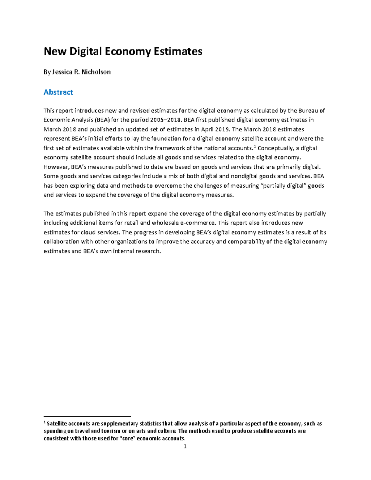 New Digital Economy Estimates August 2020 - New Digital Economy ...