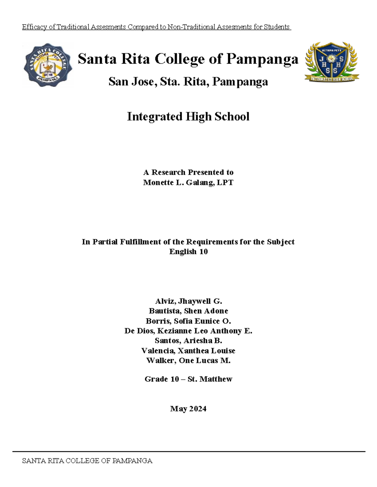 Updated English Research Group 1 Final - Santa Rita College of Pampanga ...