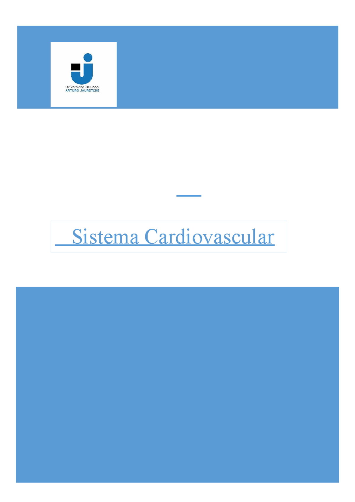 Sistema CARDi Ovascular TP7 - Sistema Cardiovascular SISTEMA ...