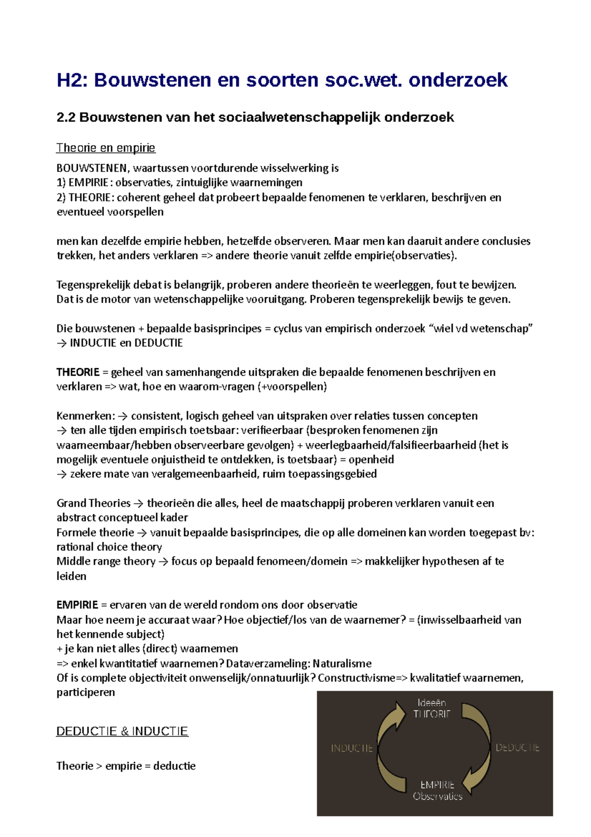 Methodologie Samenvatting - Warning: TT: undefined function: 22 Warning: TT: undefined function ...