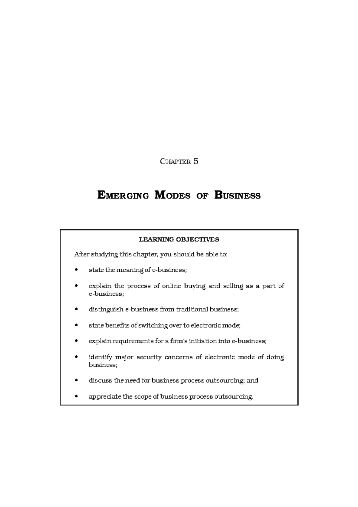 Ch-5 - Tutorial work - CHAPTER 5 EMERGING M ODES OF B USINESS LEARNING ...