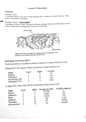 Watershed Hydrology UIowa Lecture Notes - CEE:5350 - Studocu