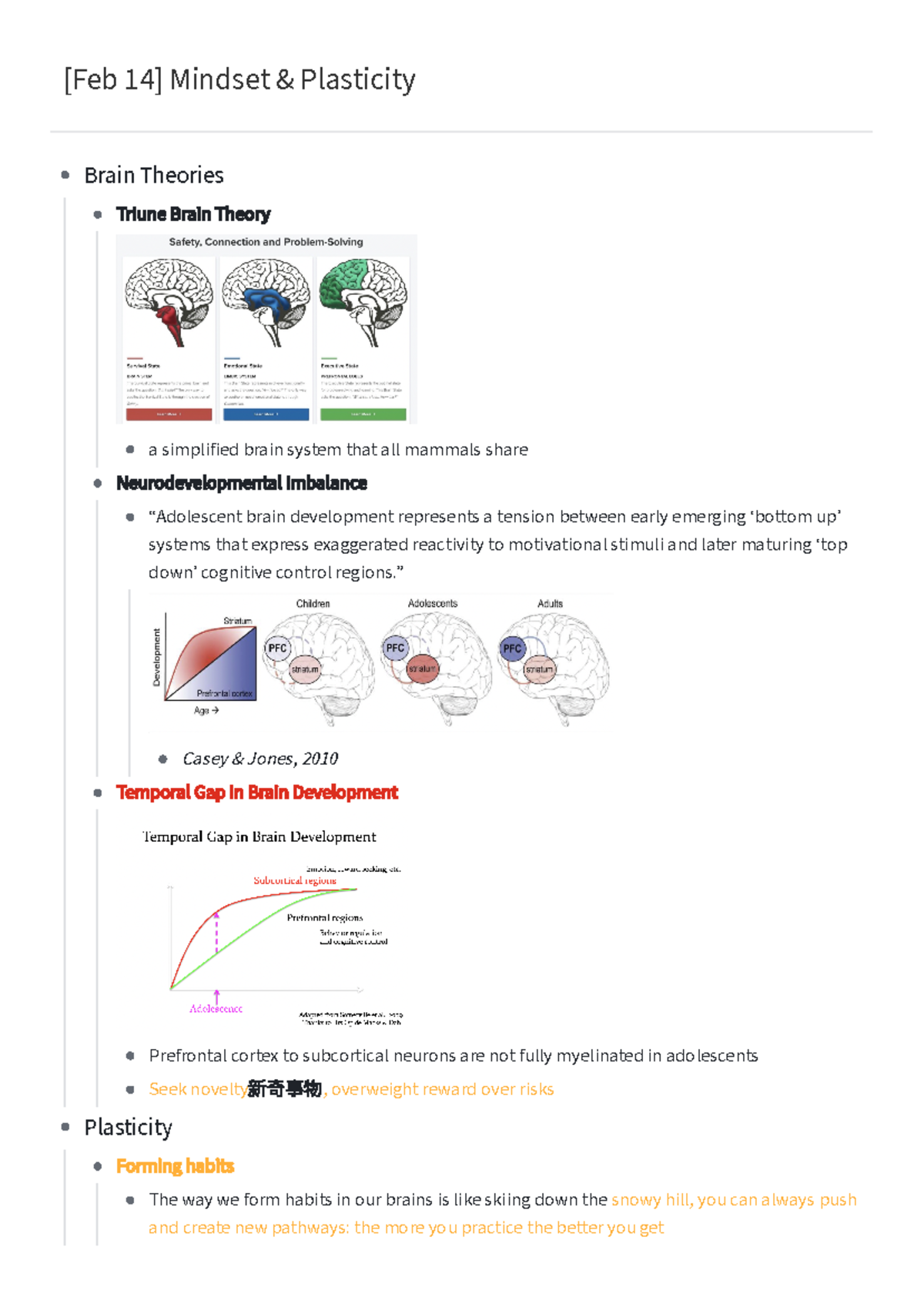 Mindset & Plasticity - [Feb 14] Mindset & Plasticity Brain Theories ...
