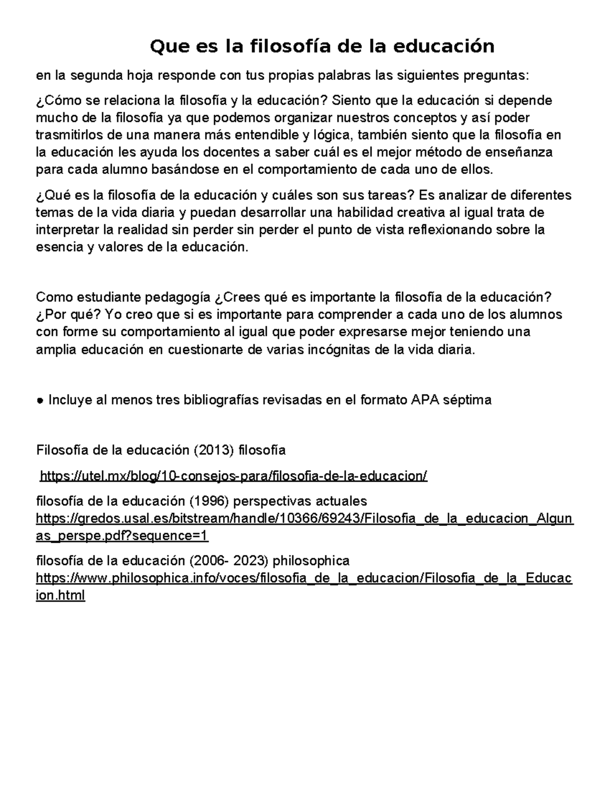 Que es la filosofia de la educasion - Que es la filosofía de la ...