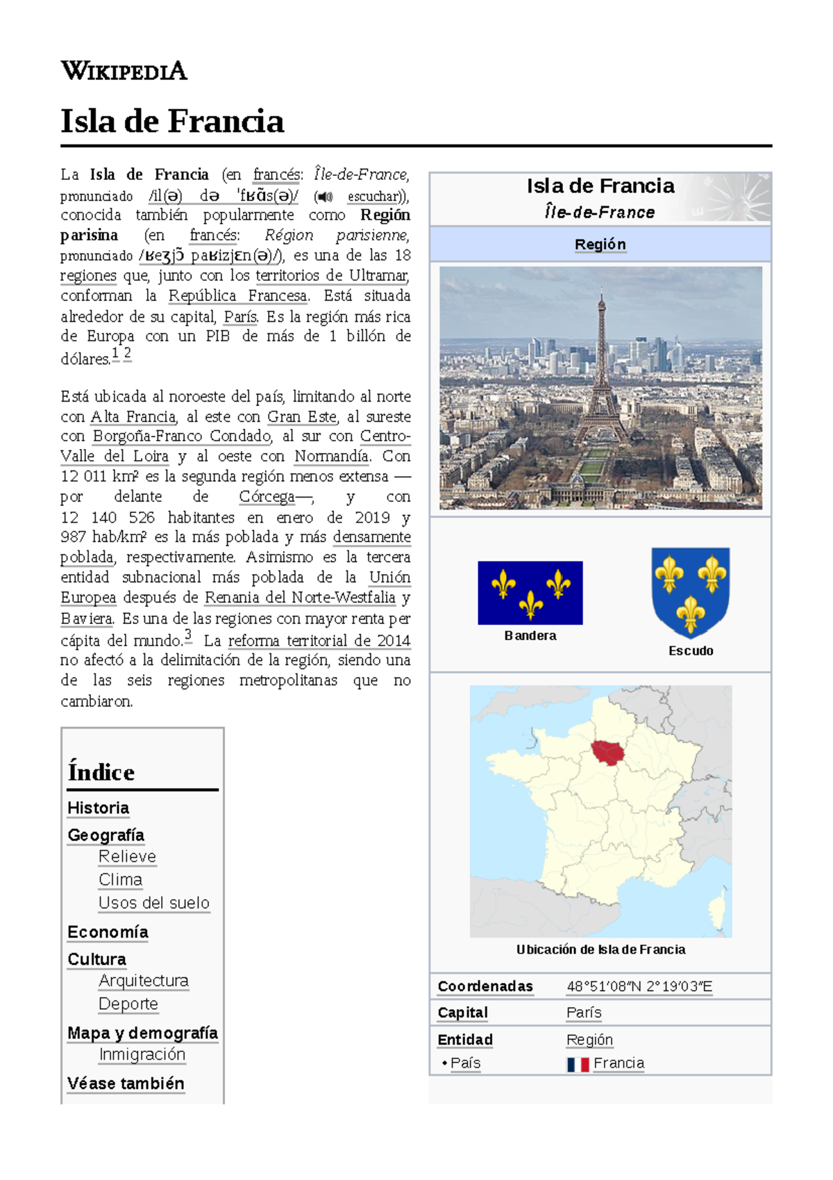 Isla de Francia - historia - Isla de Francia Île-de-France Región ...