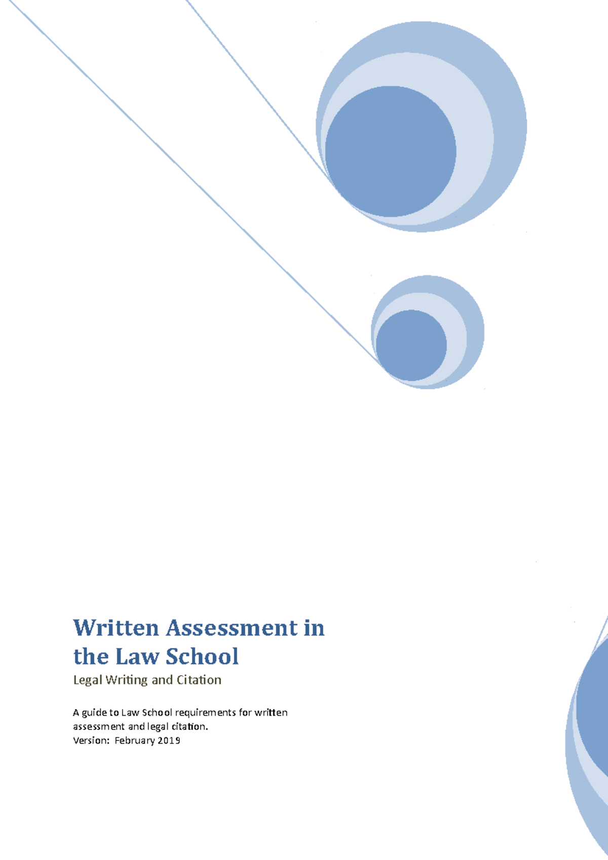 Legal Assessment Referencing Guidelines - Written Assessment in the Law ...