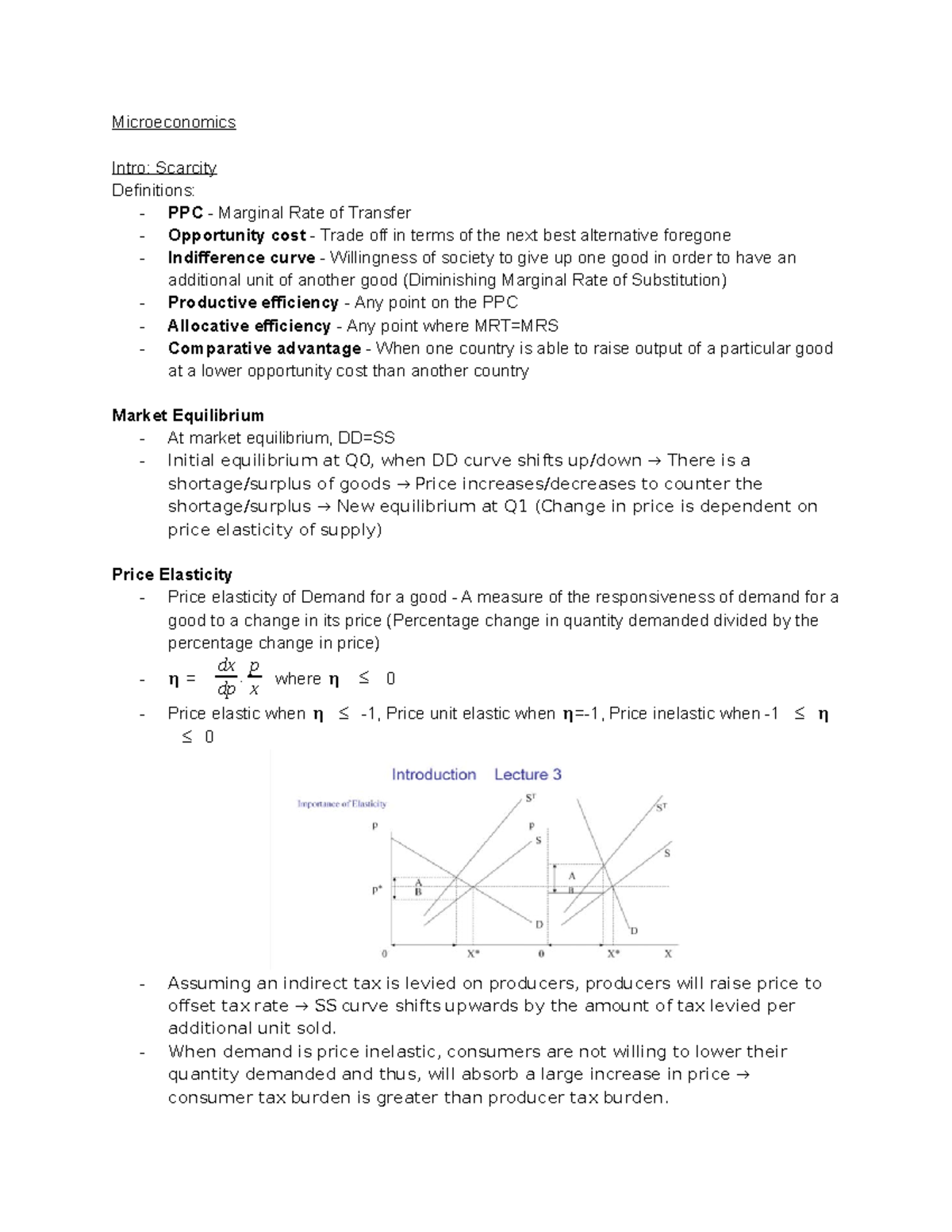 EC107 Economics 1 (Draft) - PPC Marginal Rate of Opportunity cost Trade ...