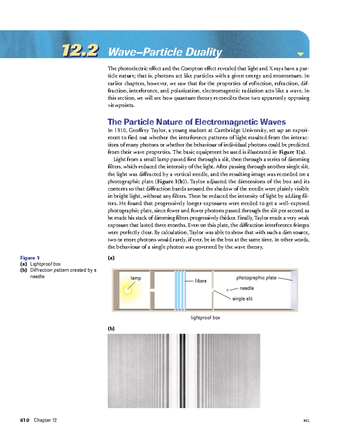 Nelson 12 physics 556 646 - 610 Chapter 12 NEL 12 12 Wave–Particle ...