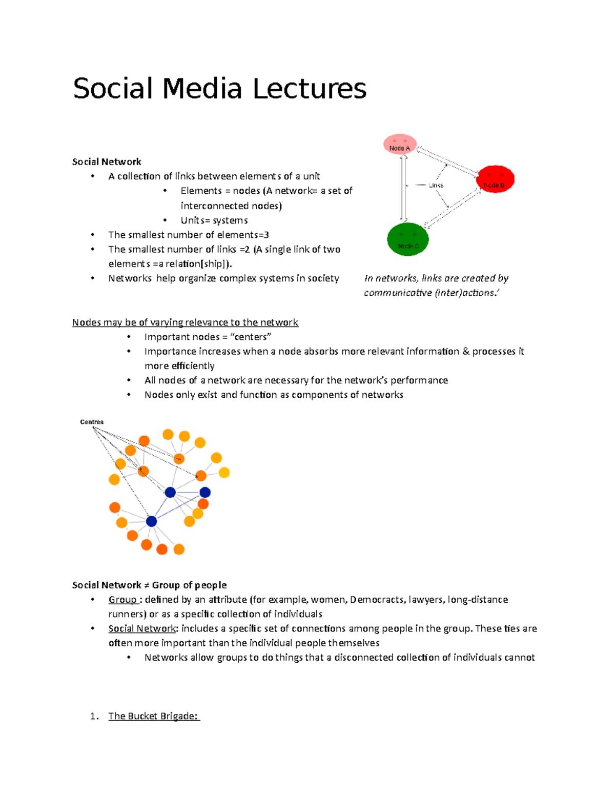 Social Media Lectures, 2 - Social Media Lectures Social Network - A ...
