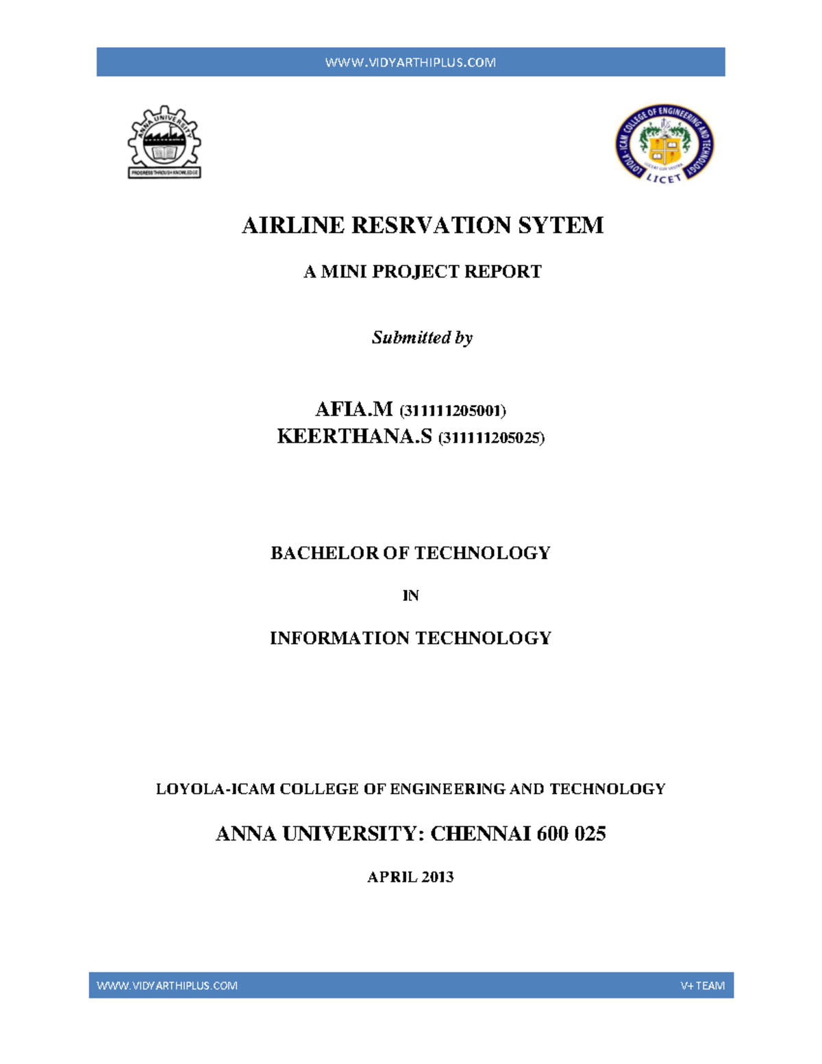 Airline Reservation System - AIRLINE RESRVATION SYTEM A MINI PROJECT ...