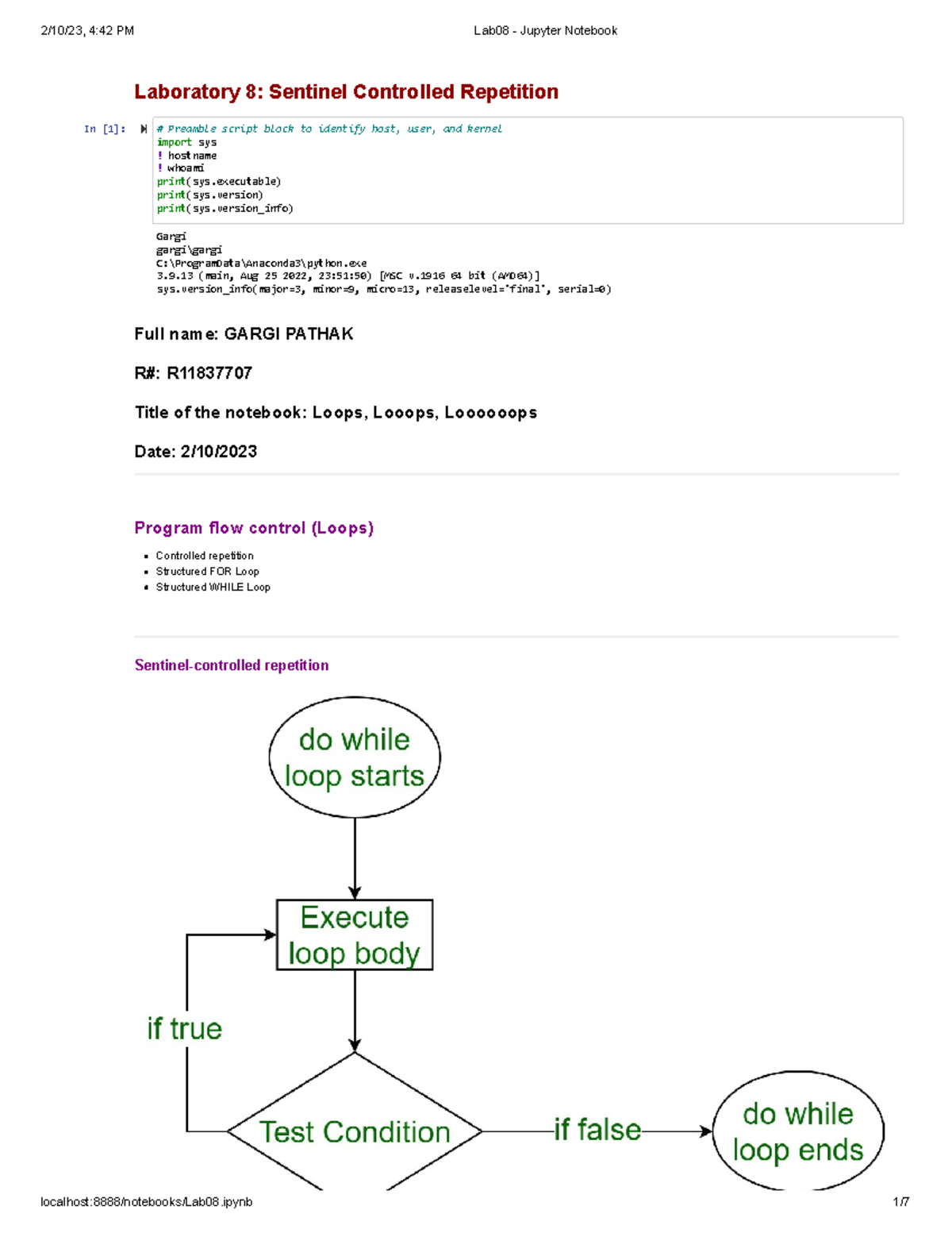 Lab08 - Jupyter Notebook - Laboratory 8: Sentinel Controlled Repetition ...