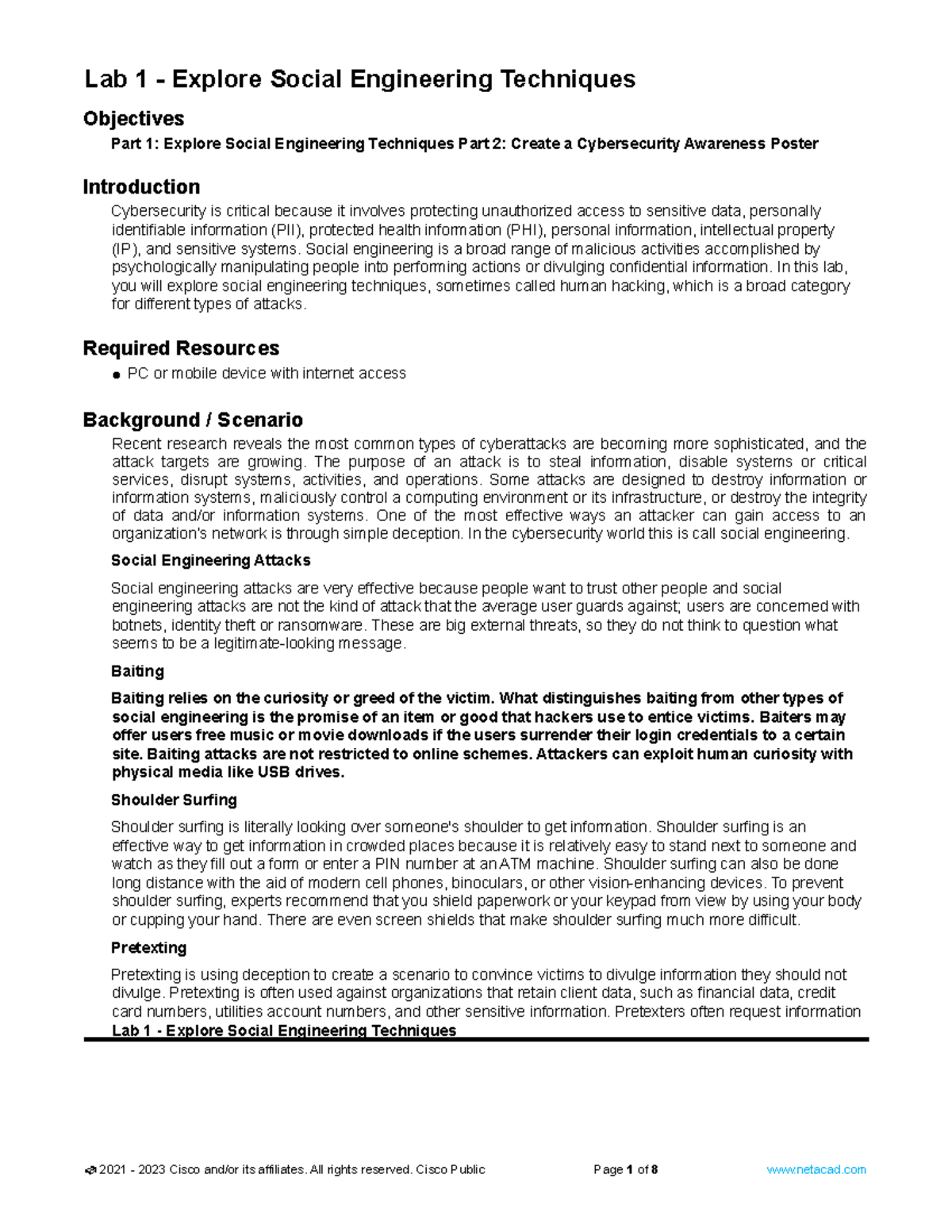 Explore Social Engineering Techniques - Social engineering is a broad ...