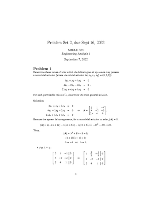 Problem Set 1 - Solution: Let us consider two matrices A and B where A = [ a 11 a 12 a 21 a 22 ...
