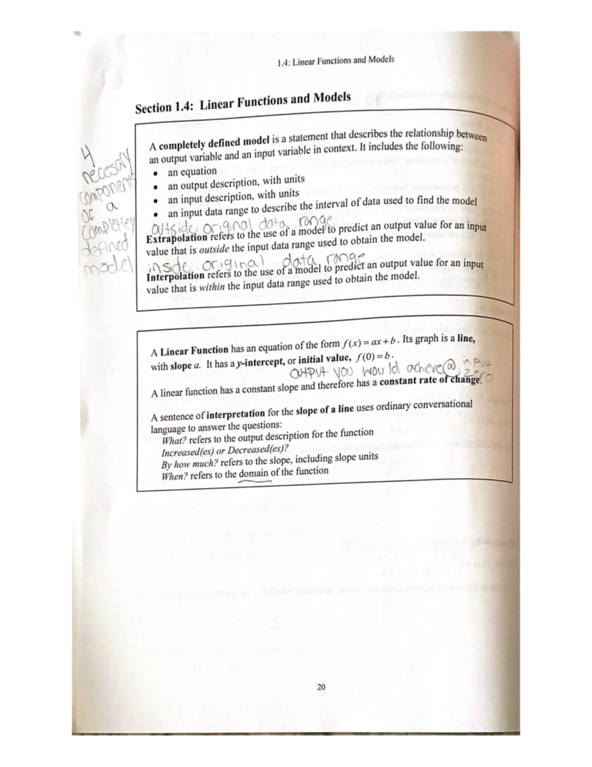 Math 1020 lecture check notes chapter 1.3 - MATH1020 - Studocu