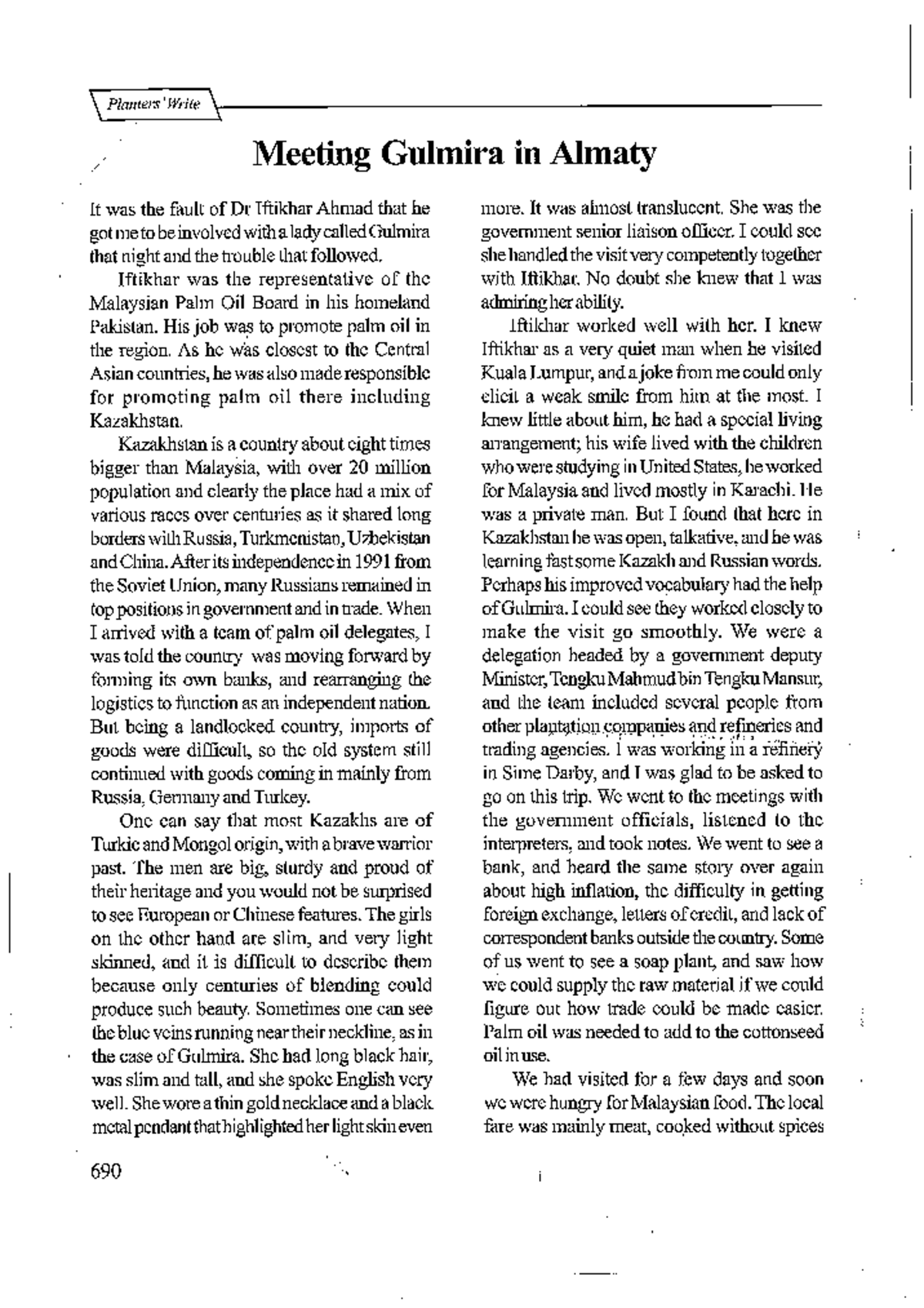 Meeting Gulmira in Almaty - Random Paper - UiTM - Studocu