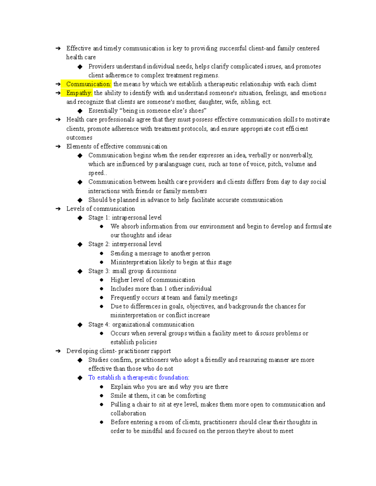 Chapter 5 Communication - Effective and timely communication is key to ...