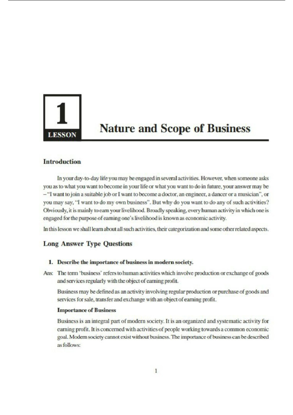 Business studies chapter 1 (+2) - Understanding the Discipline and ...